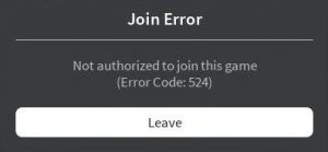 ROBLOX Error Code 524 | Authorization Error [Latest Fix]