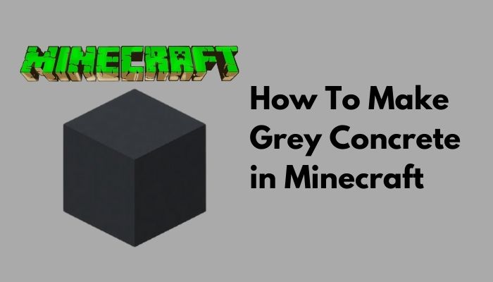 How To Make Grey Concrete In Minecraft Step By Step Guide 