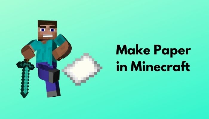 How To Make Paper In Minecraft Easy Method 2022 
