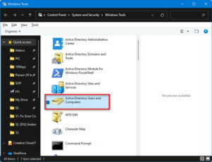 Install Active Directory Users and Computers on Windows 11