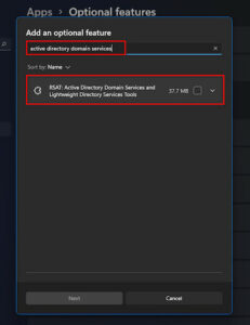 Install Active Directory Users and Computers on Windows 11