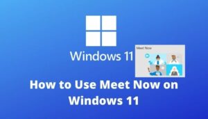 How to Use Meet Now on Windows 11 | Extensive Guide [2024]