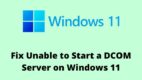 [Fix] Unable to Start a DCOM Server on Windows 11 | 2024