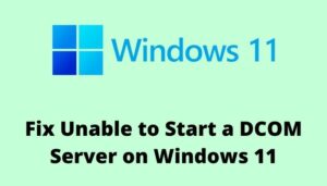 [Fix] Unable to Start a DCOM Server on Windows 11 | 2024