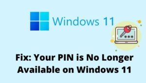 Fix: Your PIN is No Longer Available on Windows 11 [2024]