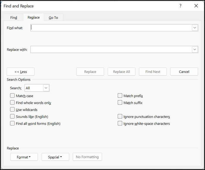 Fix Find And Replace Not Working On Microsoft Word 2023 