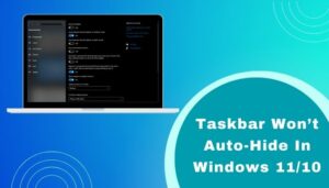 Taskbar Won’t Auto-Hide In Windows 11/10 [Quick Solutions]