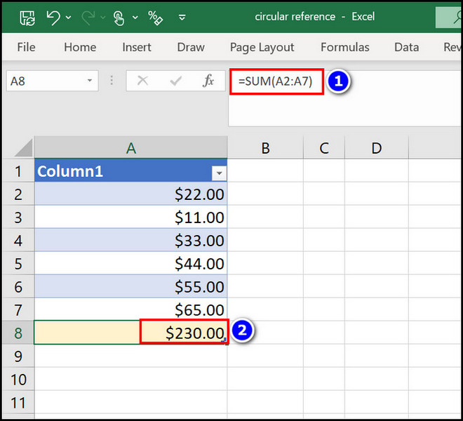 Find A Circular Reference In Ms Excel Locate And Fix 2022 2023 HOT GIRL