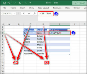 Combine First and Last Names in MS Excel [Quick Ways 2024]