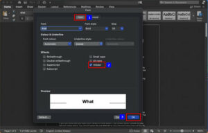 MS Word How to Hide or Unhide Text [Method 2 Works for All]