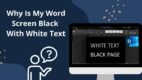 Why is my Word Screen Black with White Text? [Fixed 2024]