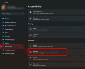 Turn On or Off Sticky Keys in Windows 11 [Ease of Access]