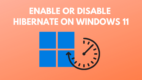 Enable or Disable Hibernate on Windows 11 [4 Absolute Ways]