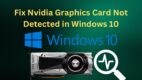 Fix Nvidia Graphics Card Not Detected in Windows 10 [2024]