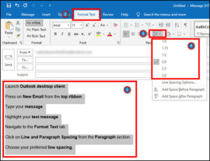 Adjust Line Spacing in Outlook [Change Within A Minute]