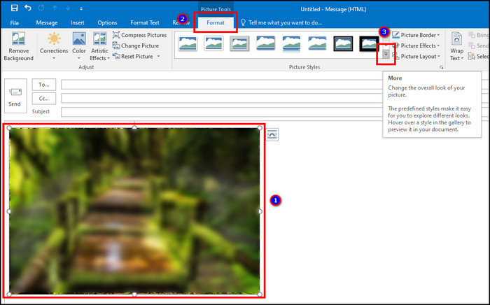 Add Border Around A Picture In Outlook Make It Look Better 