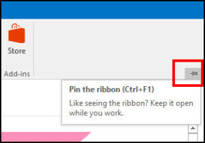 Change Ribbon Size in Outlook [Reduce Size With One Click]