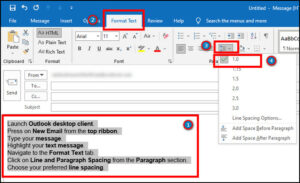 Adjust Line Spacing in Outlook [Change Within A Minute]