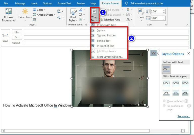 Wrap Text Around Image in Outlook [Create Custom Email 2024]