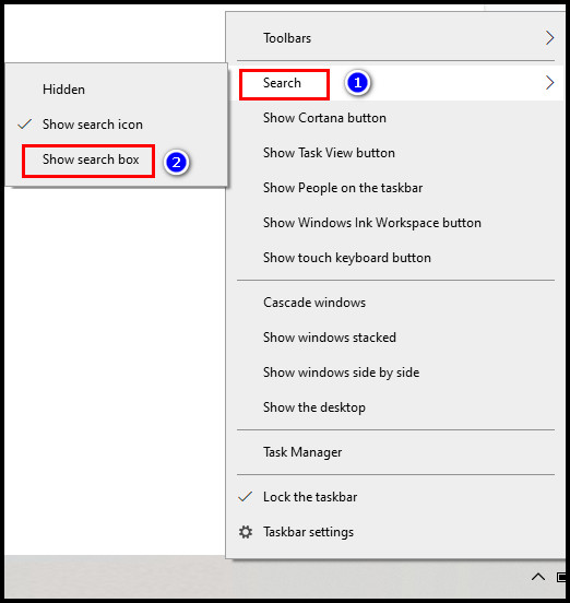 How To Enable Search Bar In Windows 10 Easy Way To Turn On 