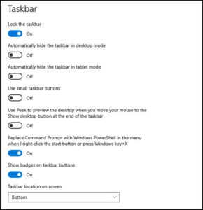 Open Taskbar And Start Menu Properties In Windows 10 [2024]