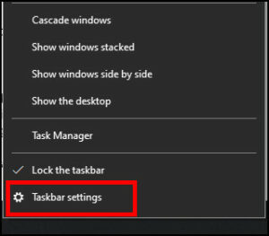 Open Taskbar And Start Menu Properties In Windows 10 [2024]