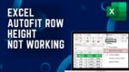 Excel Autofit Row Height Not Working [Tested Solutions 2024]