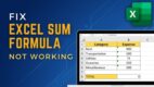 Fix Excel SUM Formula Not Working [2024 Troubleshoot Guide]