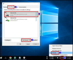 Enable and Set the Default Microphone in Windows 10 [2024]