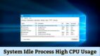 System Idle Process High CPU Usage [Know the Reason 2024]