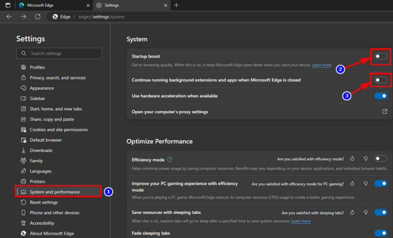 How to Stop Microsoft Edge from Running in The Background