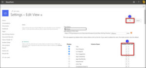 How to Change the Column Order in SharePoint List or Library