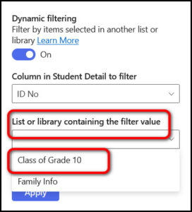 Connect Lists or Libraries Via Dynamic Filtering SharePoint