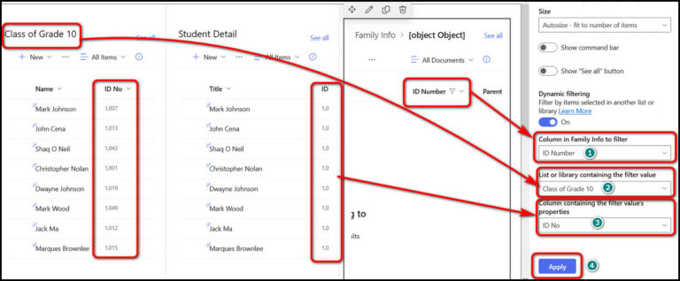 Connect Lists or Libraries Via Dynamic Filtering SharePoint