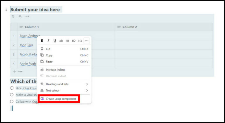 What Are Microsoft Loop Components And How To Use Them
