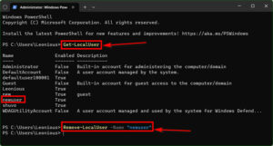 Remove Microsoft Administrator Account from Windows 11