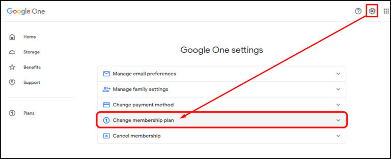Downgrade Google One [Change Subscription Plans]