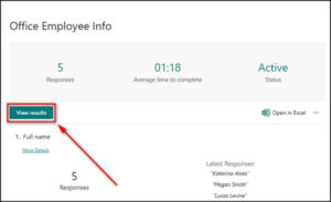 View Responses on Microsoft Forms [Share Your Form Results]