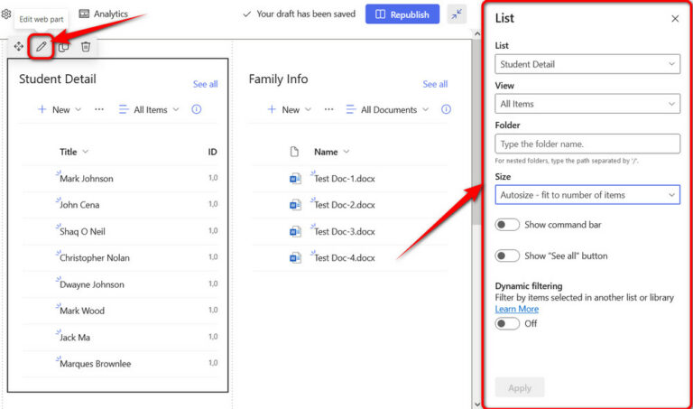 Connect Lists or Libraries Via Dynamic Filtering SharePoint