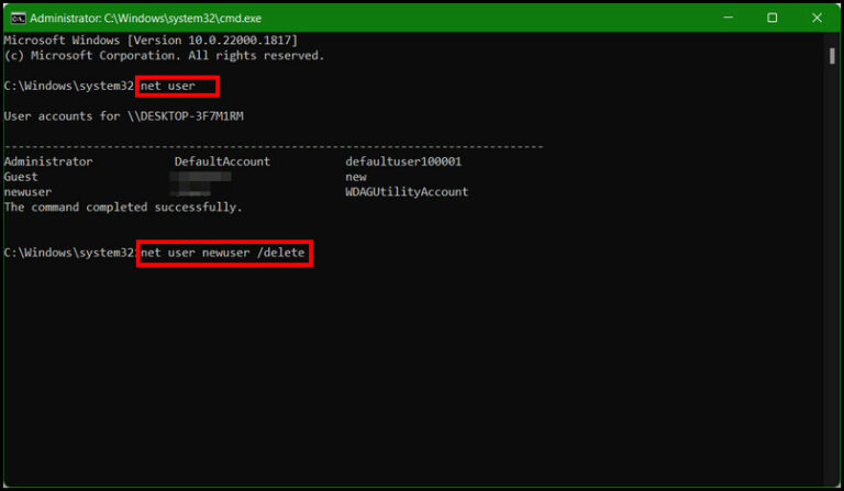 Remove Microsoft Administrator Account from Windows 11