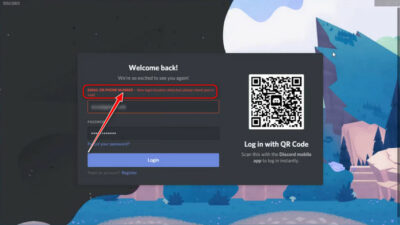 [Sign-in Error Fixed] New Login Location Detected Discord